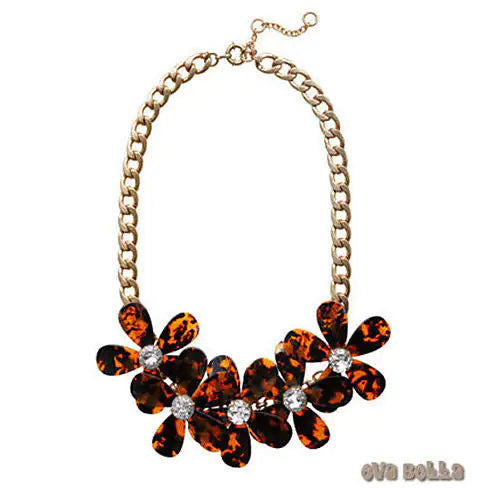 Flowers in Bloom - Our Tortoise Shell color Necklace - Get the matchin ...